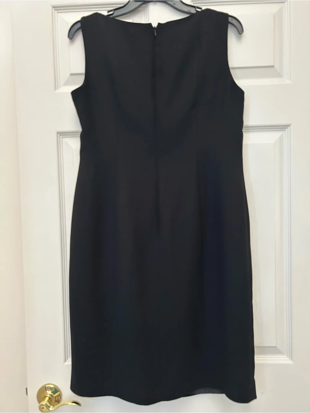 Evan Picone | Dresses | Evan Picone Black Sleeveless Dress With Front ...